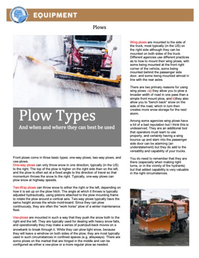 Plow Types – Professional Snowfighters Association